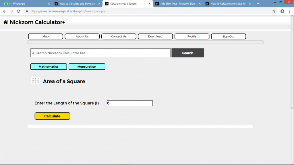 How to Calculate and Solve for the Area and Length of a Square | The ...