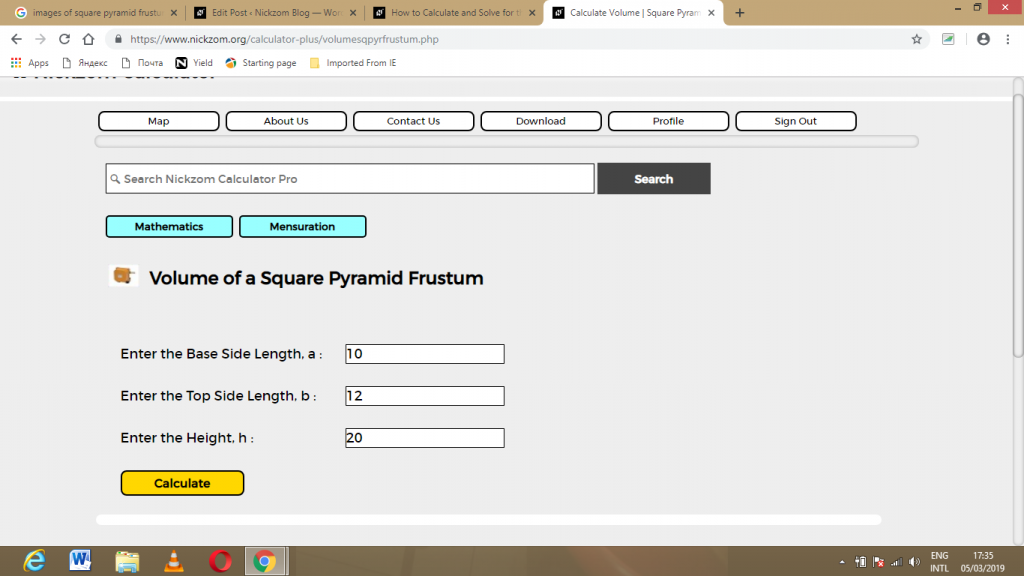 How to Calculate and Solve for the Height and Volume of a Square ...