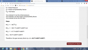 How to Calculate and Solve for Gas Recovery Factor of a Reservoir Fluid ...