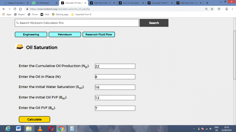 How to Calculate and Solve for Oil Saturation of Reservoir Fluid Flow ...