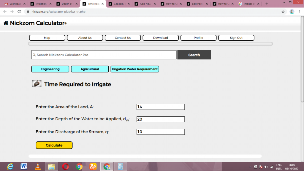 How to Calculate and Solve for Time Required to Irrigate | Irrigation ...
