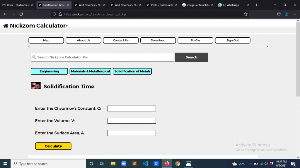 How to Calculate and Solve for Solidification Time | Solidification of ...